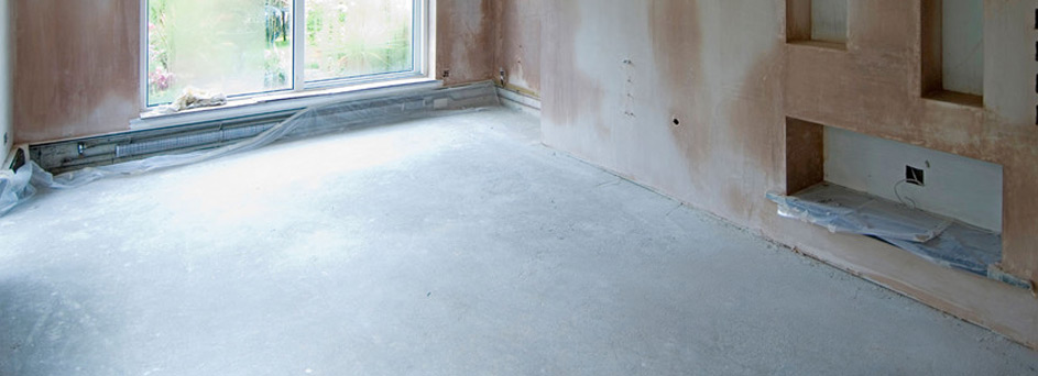 90m2, domestic renovation, screeding in Oxford using Mapei TopCem