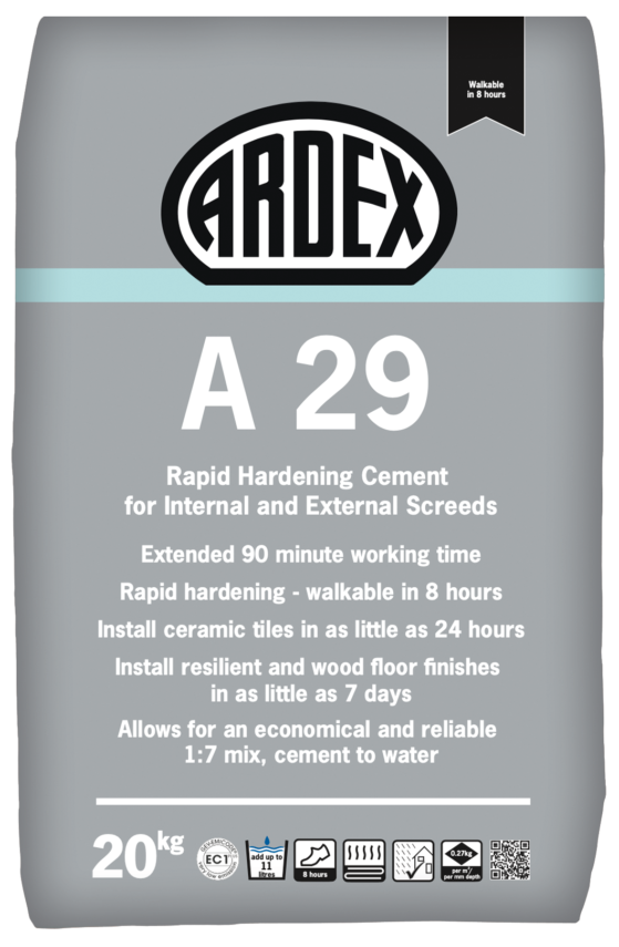 Ardex A29 Rapid Drying Screed, 20kg | Screed Works